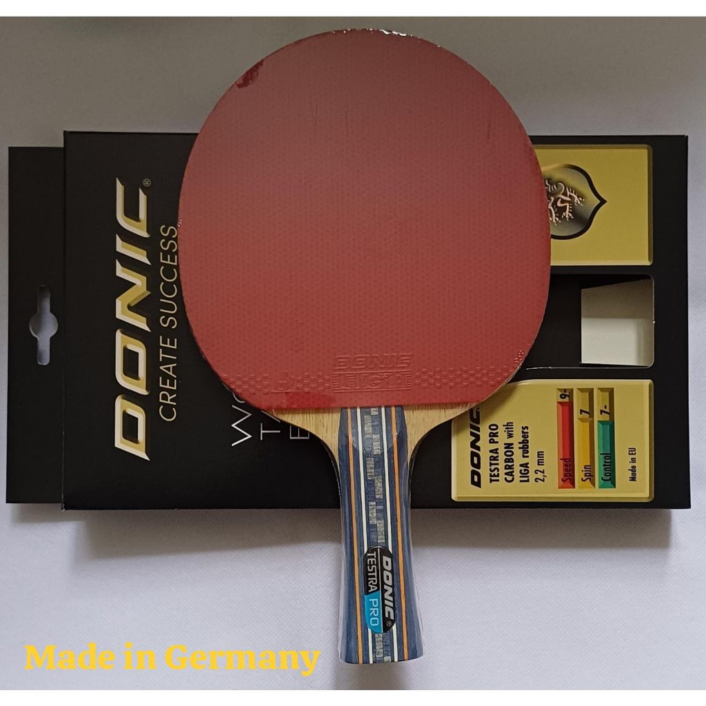 Jual Donic bet pingpong Testra Pro Carbon tenis meja | Shopee Indonesia