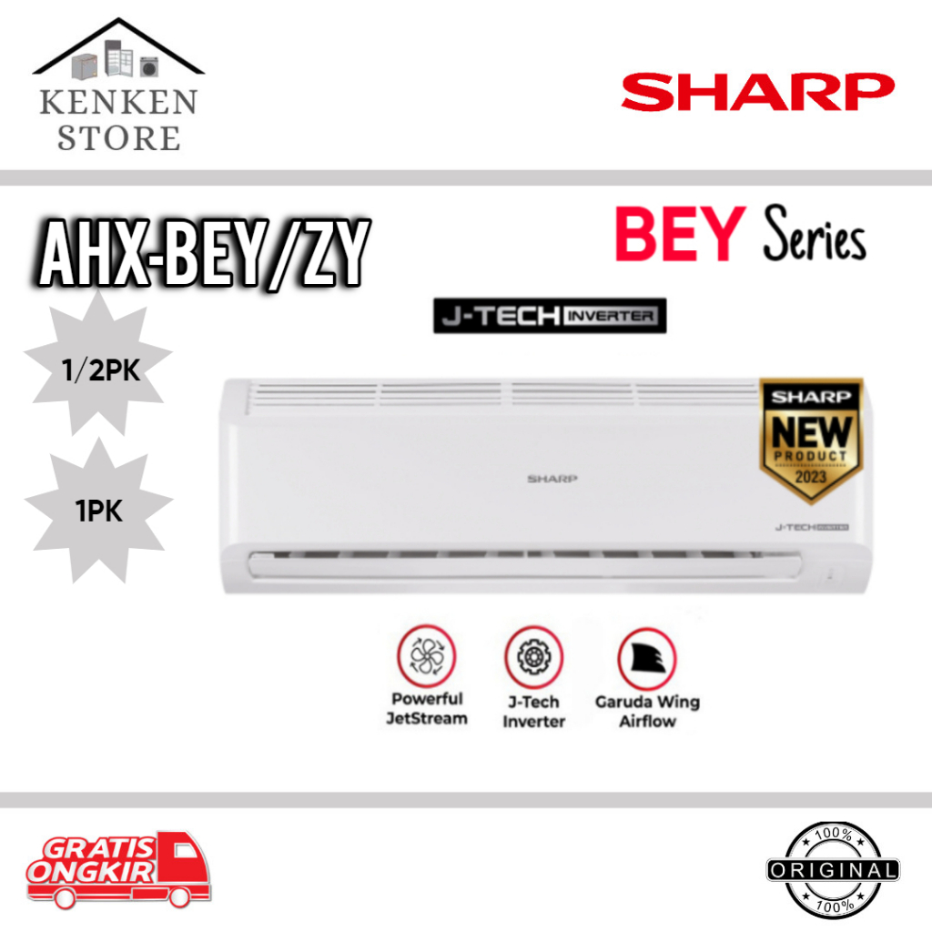 Jual AC SHARP 1/2PK-1PK INVERTER AHX-ZY/BEY | Shopee Indonesia