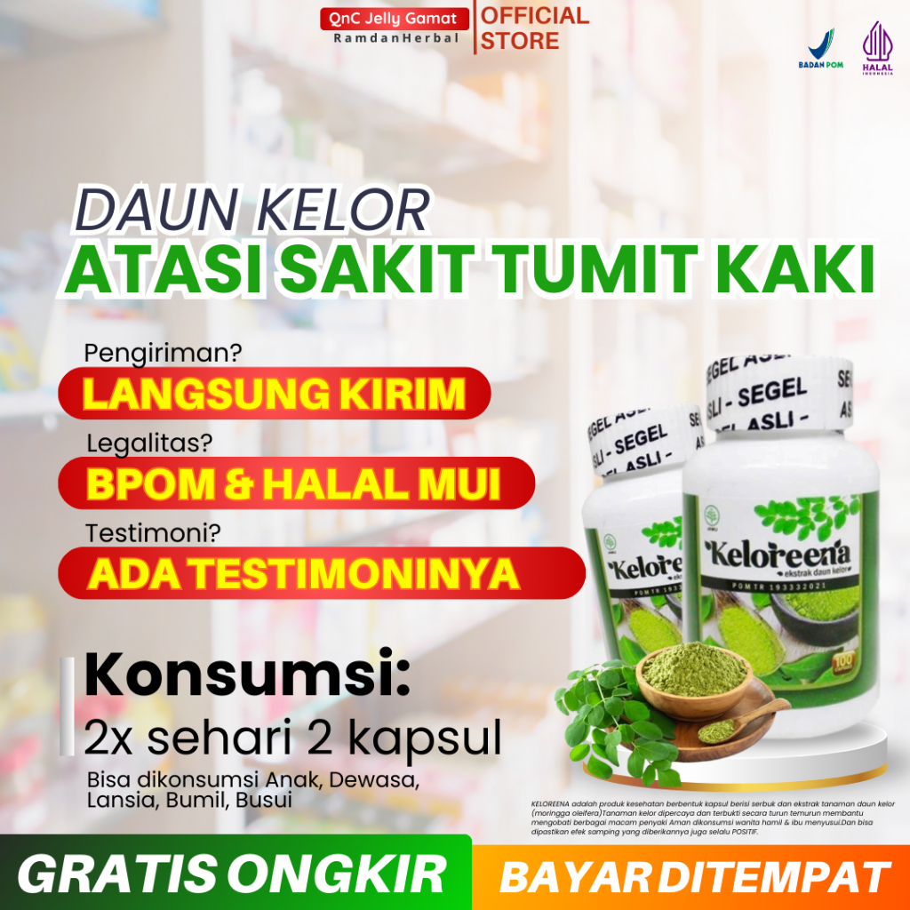 Jual Herbal Kelor Untuk Tumit Kaki Sakit Nyeri Telapak Kaki Panas ...