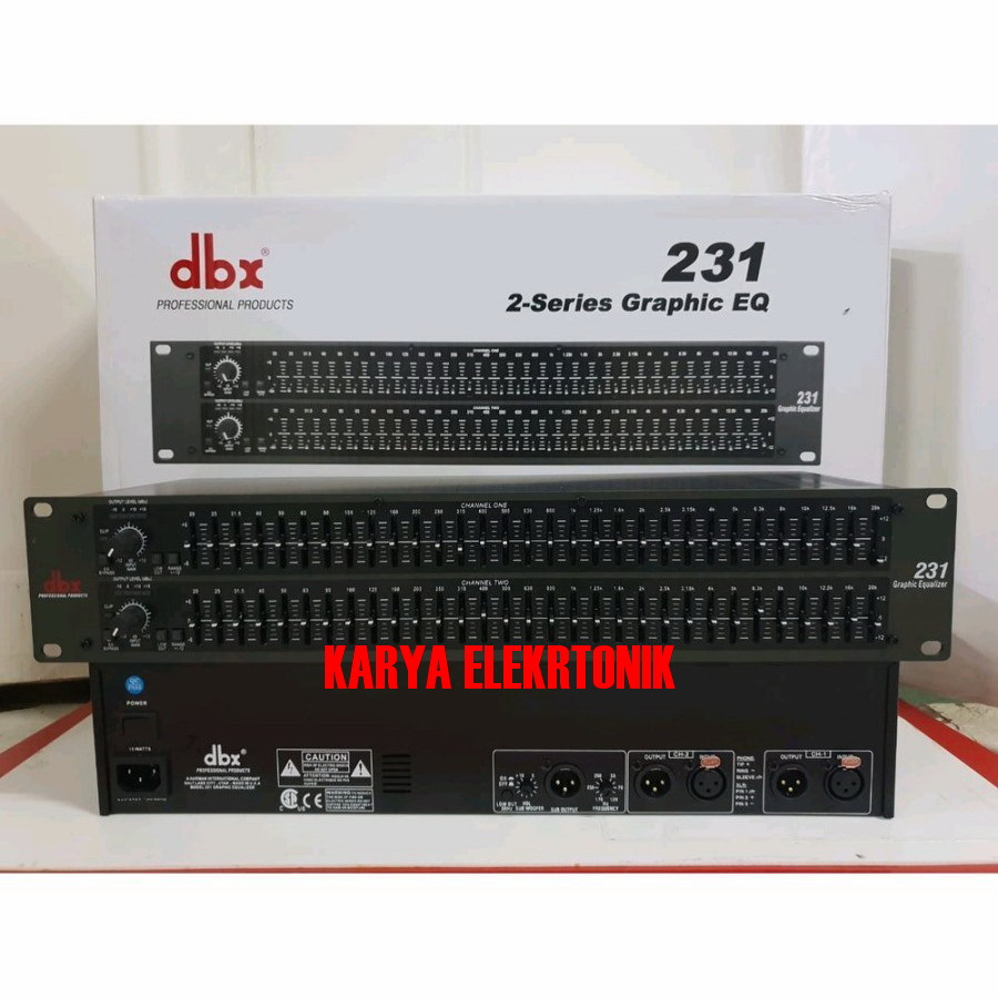 Jual Equalizer DBX 231/ DBX231 ( 2 x 31 Channel ) | Shopee Indonesia