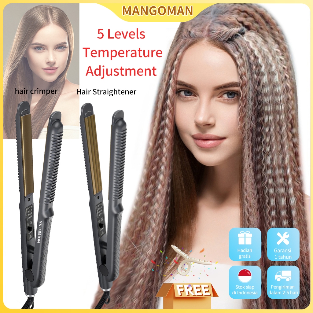 Jual [Pengiriman cepat] catokan glam hair/Catok crimple/catok premium ...