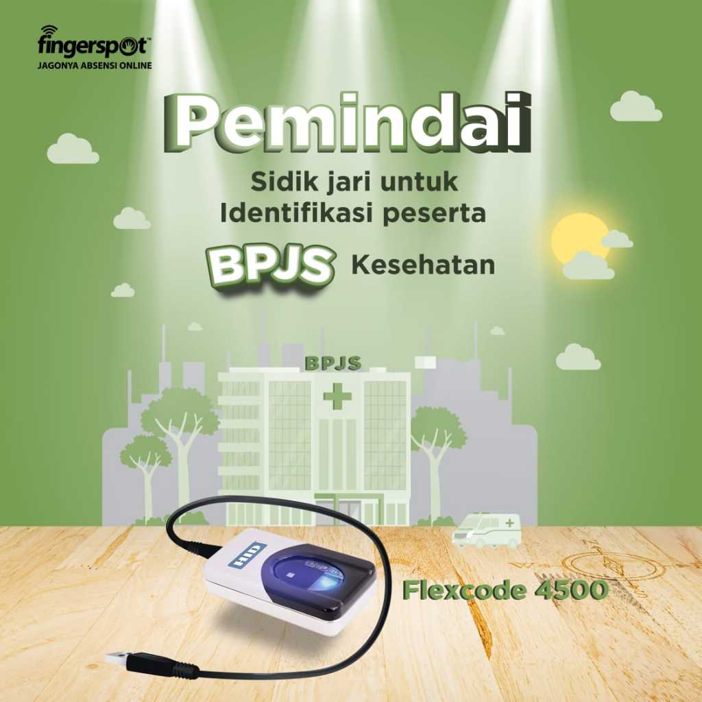 Jual Flexcode 4500 SDK BPJS Sensor Sidik Jari Fingerspot Mesin Absensi Fingerprint Absen Rumah ...