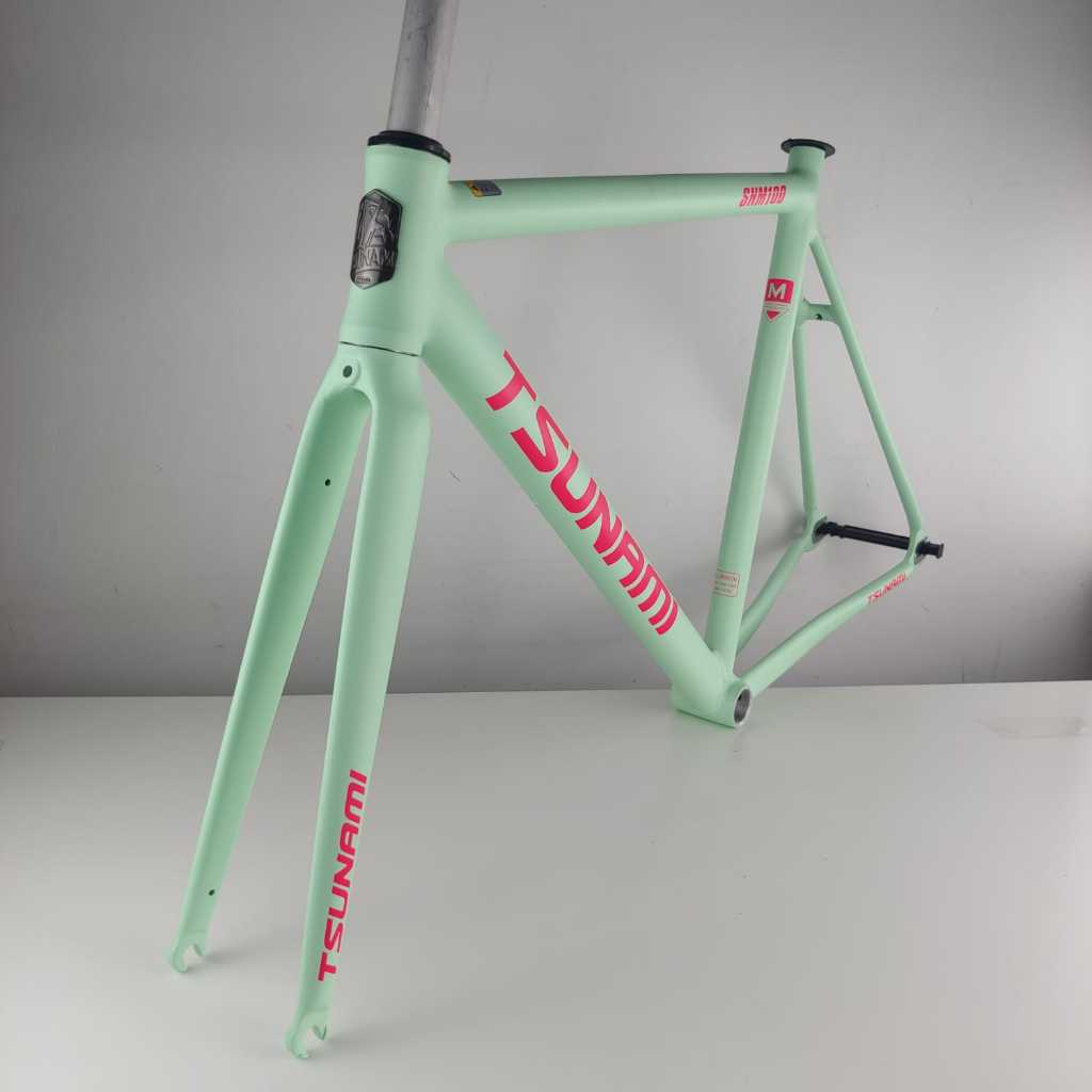 Jual FRAMESET TSUNAMI SNM100 LIME AND PINK | Shopee Indonesia