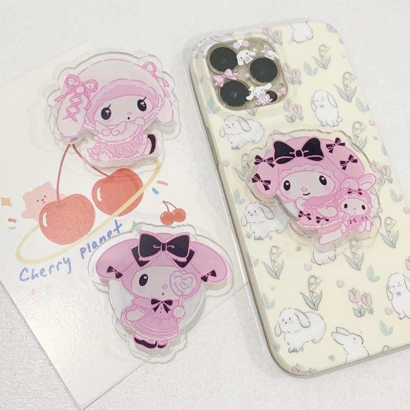 Jual popsocket phone holder my melody sanrio pink acrylic readystock ...