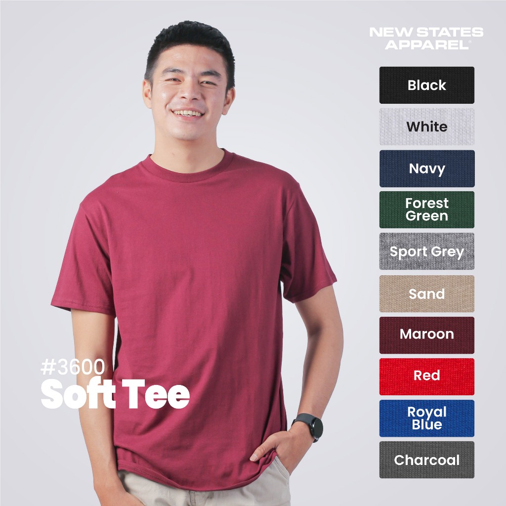 Jual Kaos Polos New States Apparel Soft Tee 3600 Cotton Combed 30s ...