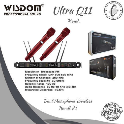 Jual Wisdom Q11 Microphone Wireless Original Q-11 | Shopee Indonesia