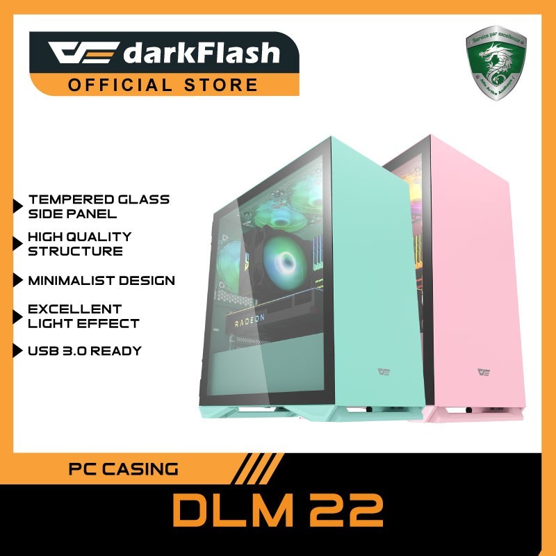 Jual Casing darkFlash DLM22 - mATX, ITX Tempered Glass | Shopee Indonesia