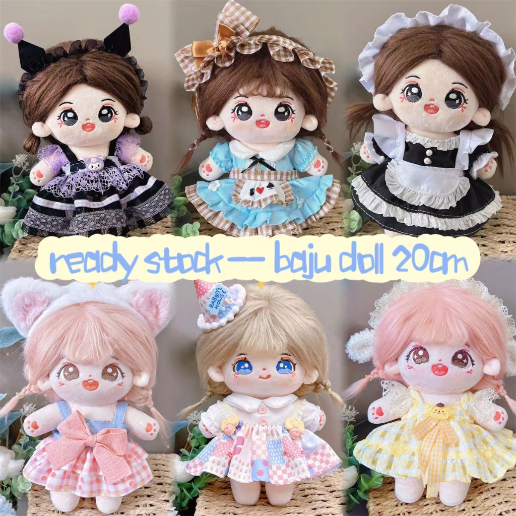 Jual [READY STOCK] baju boneka dress pastel doll clothes pastel motif ...
