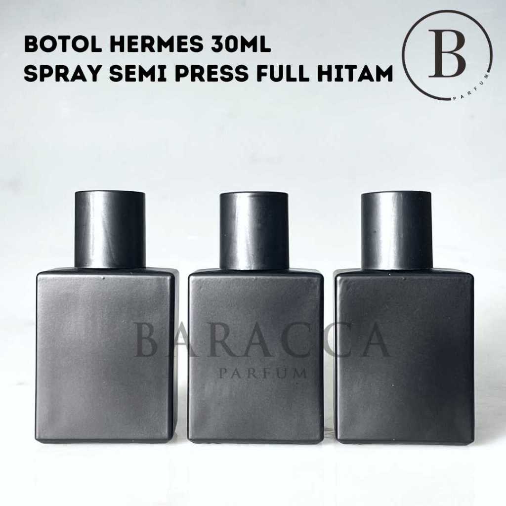 Jual Botol Parfum Hermes Full Hitam 30ML Semi Press - Botol Hermes Semi ...