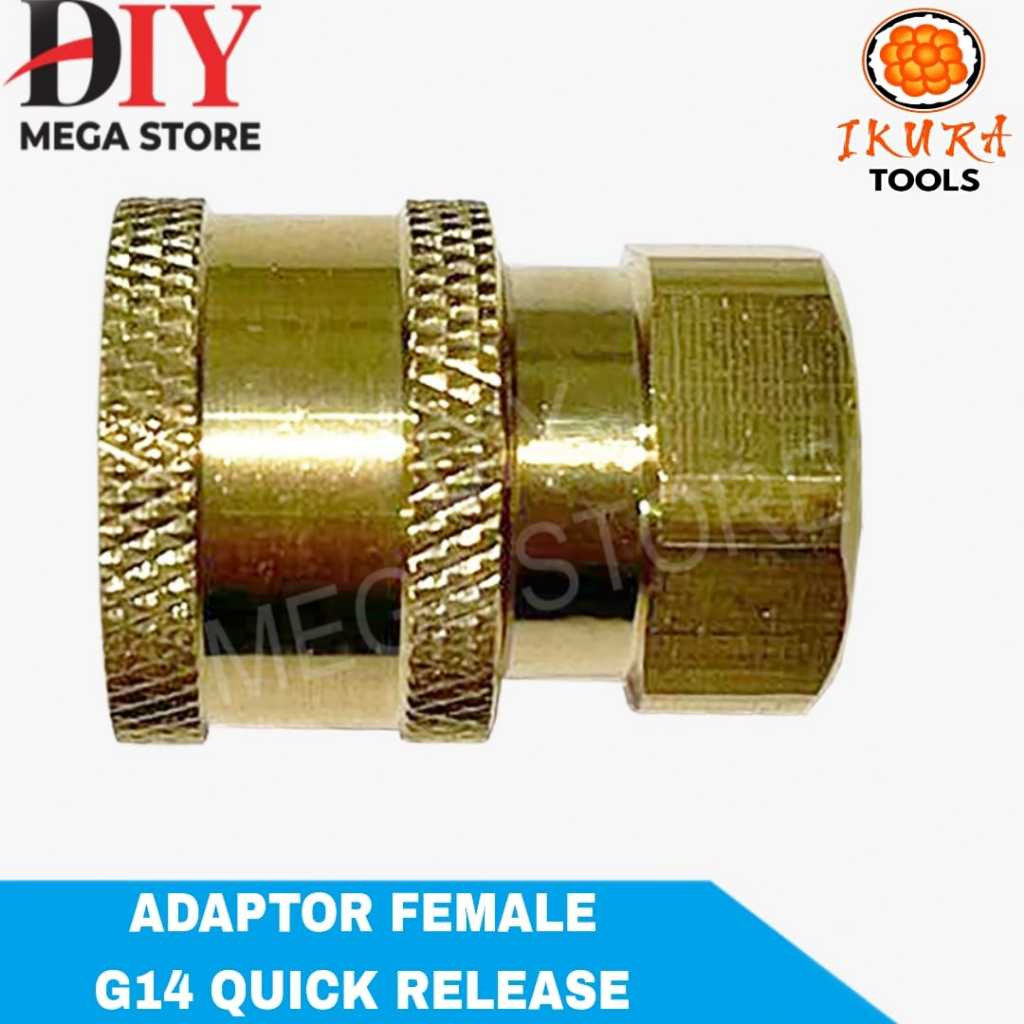 Jual Adapter nozzle tip quick release female adaptor G14 gun jet ...
