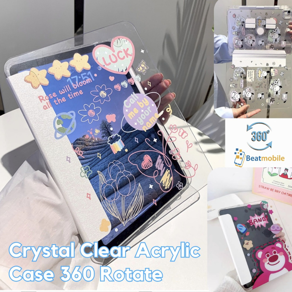 Jual Full Acrylic iPad Case for iPad Air5 10.9" Air M2 iPad Pro M1/M2 ...