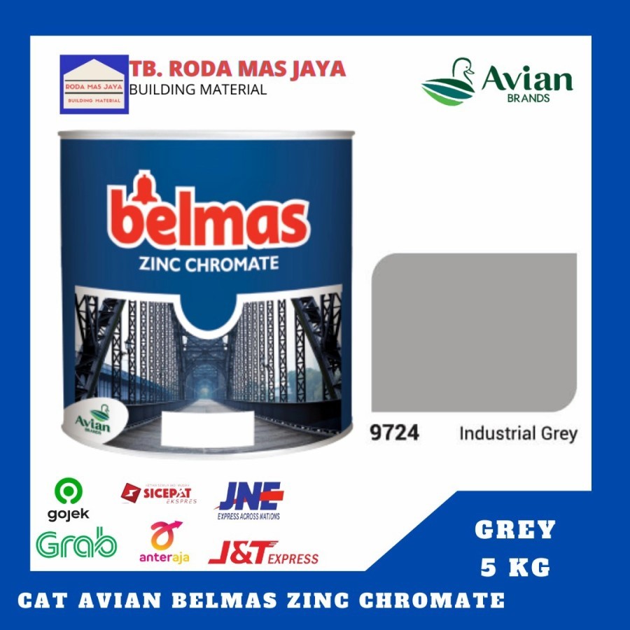 Jual Avian Belmas/Bellmas/Cat Meni Kayu/Cat Besi Warna Industrial Grey ...