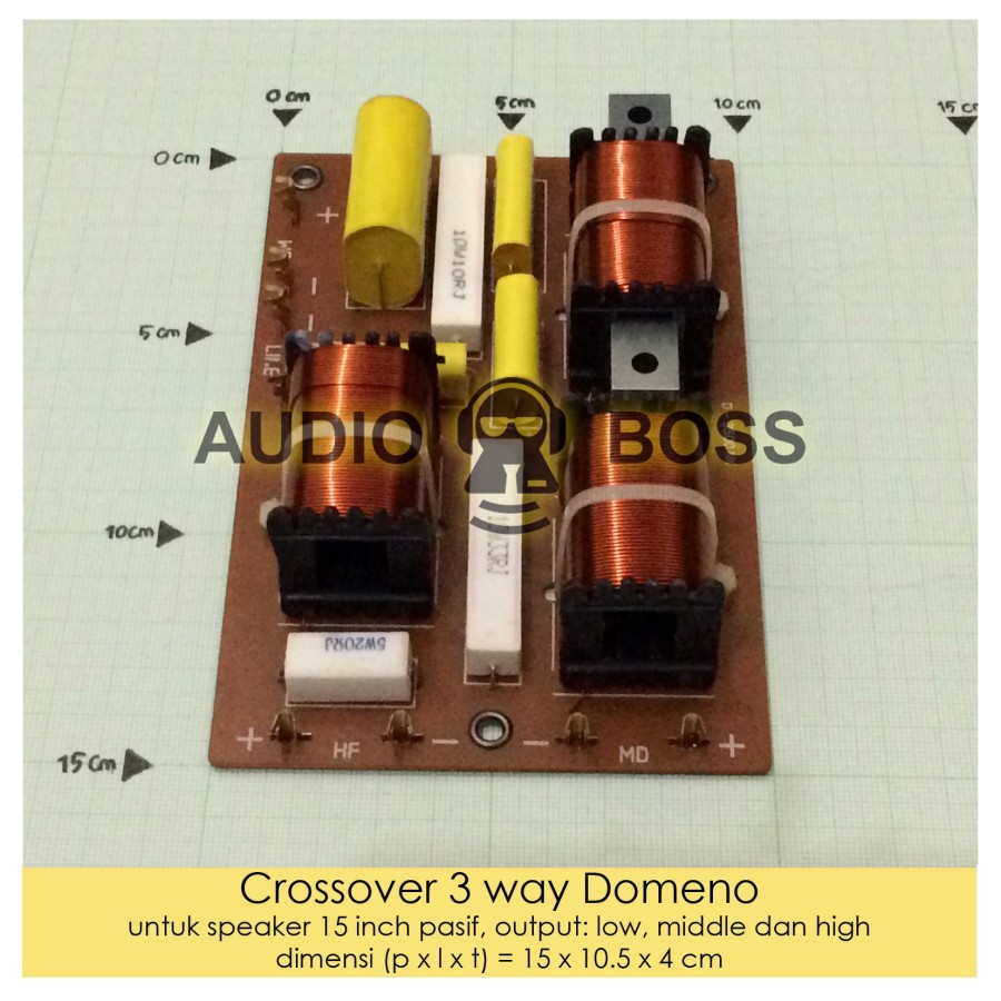 Jual Crossover Pasif 3 Way Domeno Low Mid High Indoor Outdoor 500 Watt ...