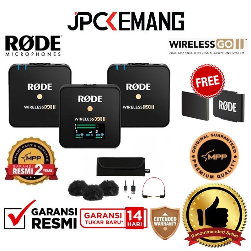Jual Rode Wireless GO 2 Dual Wireless Microphone Rode GO Mark II ...