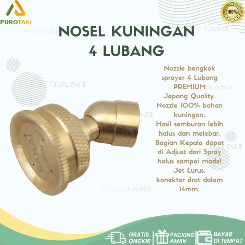 Jual Spuyer Tangki Semprot Nozzle sprayer nosel sprayer lubang 4 ...