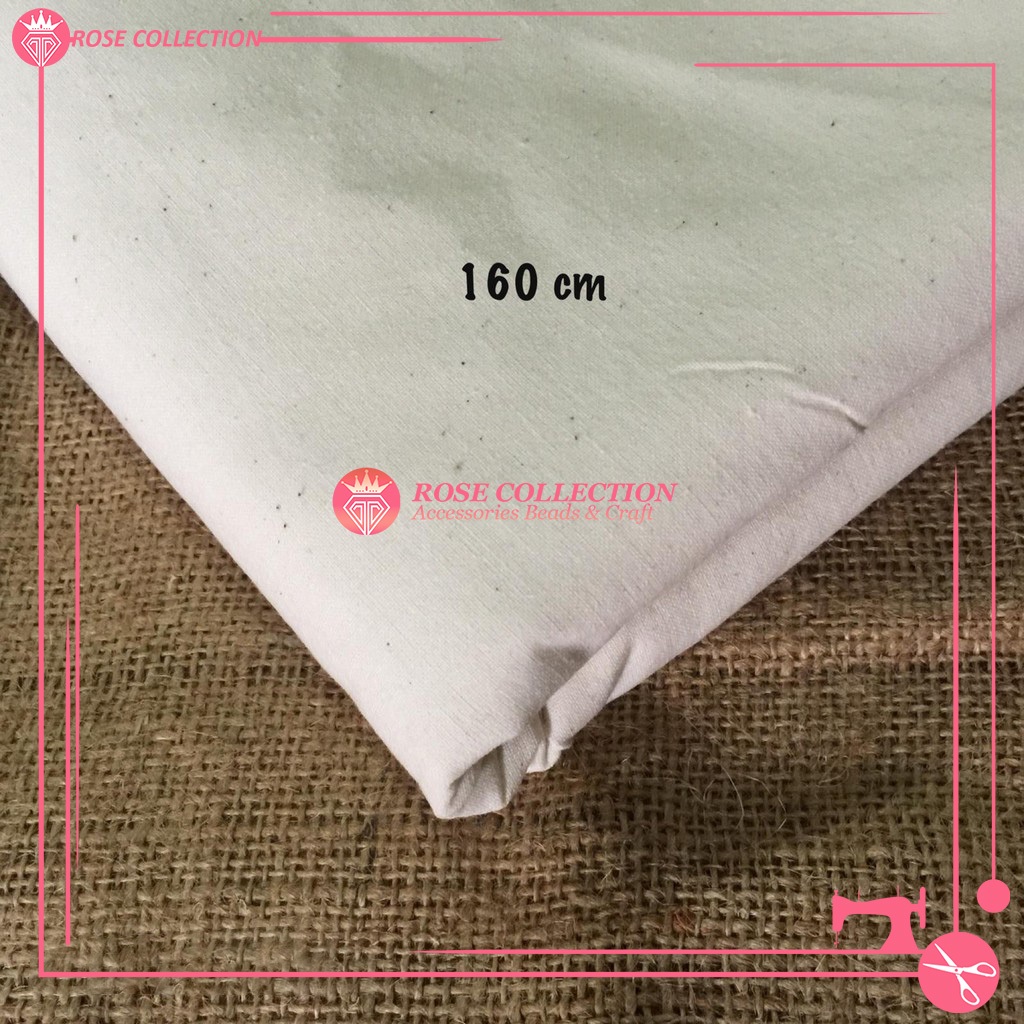 Jual Kain Belacu Blacu 160 cm harga Permeter | Shopee Indonesia