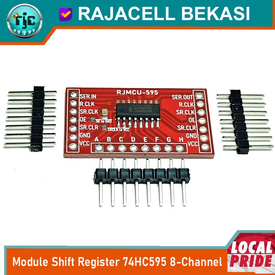 Jual Module Shift Register 8 Ch Output Multiplexer 74HC595 GPIO Expansion | Shopee Indonesia