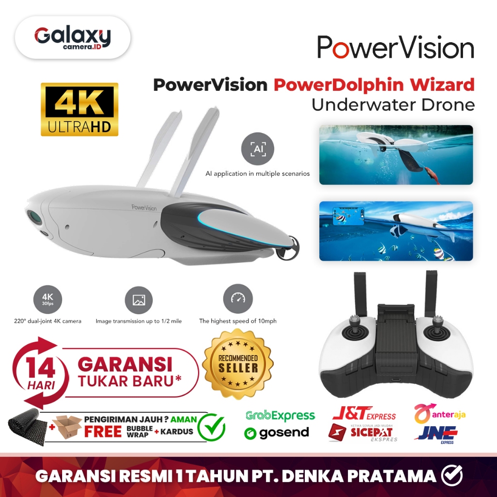 Jual PowerVision PowerDolphin Wizard Underwater Drone | Shopee Indonesia