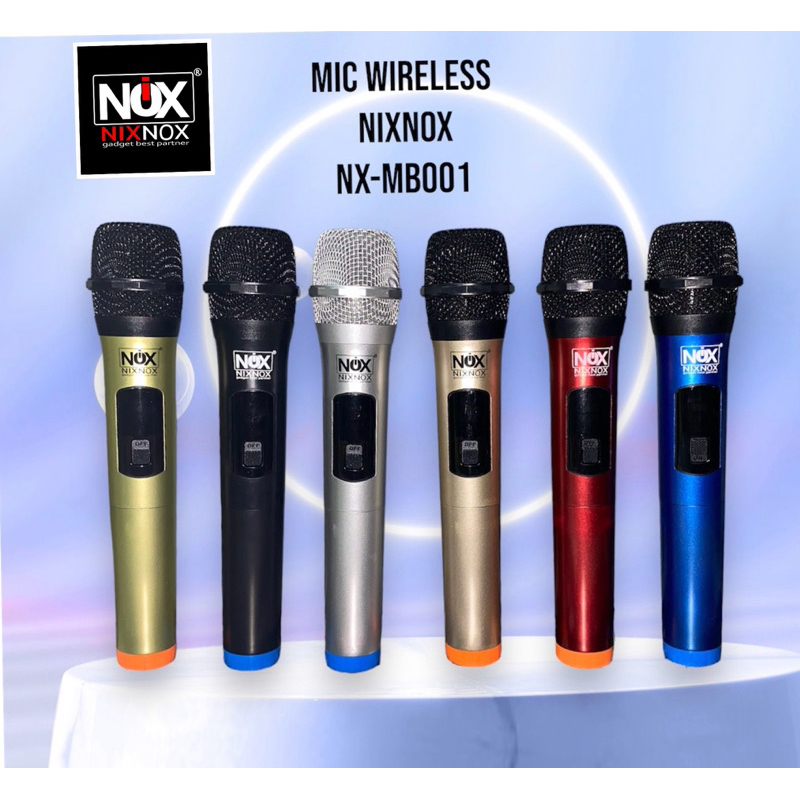 Jual MIC WIRELESS MICROPHONE BLUETOOTH NIXNOX MB-001 DENGAN RECEIVER ...