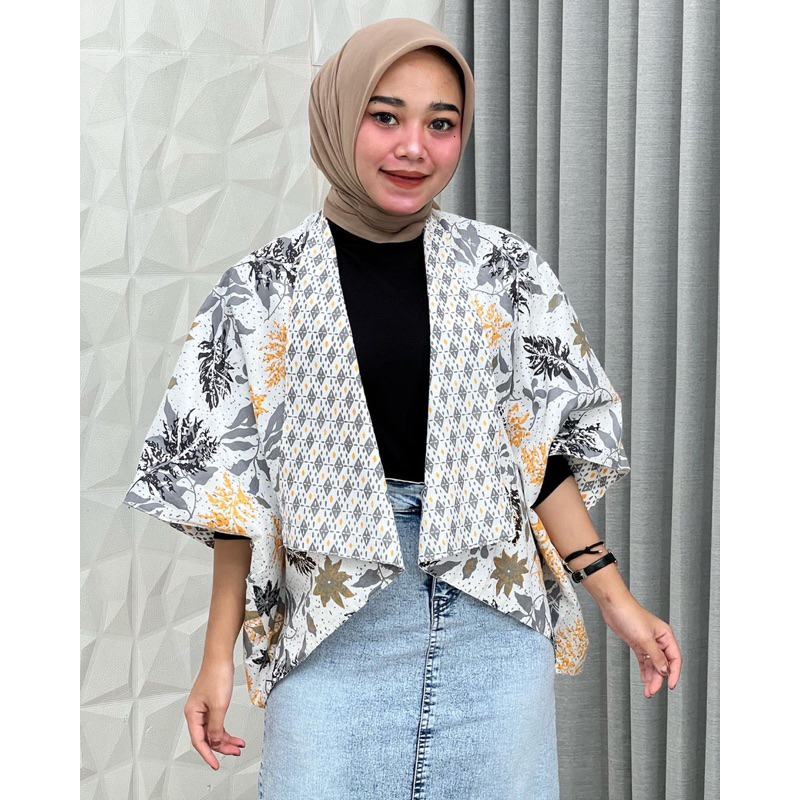 Jual OUTER BOLERO BATWING BATIK BOLAK BALIK Kode : 10054753 | Shopee ...