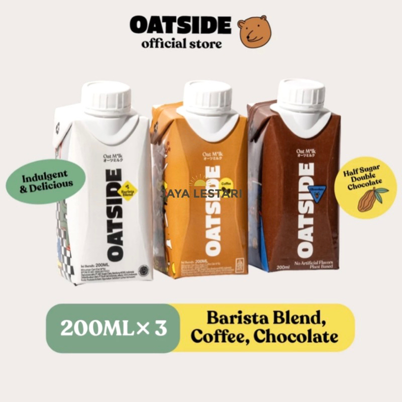 Jual Oatside Oat Milk Mini Cap (200ml) (5 Varian Rasa) | Shopee Indonesia