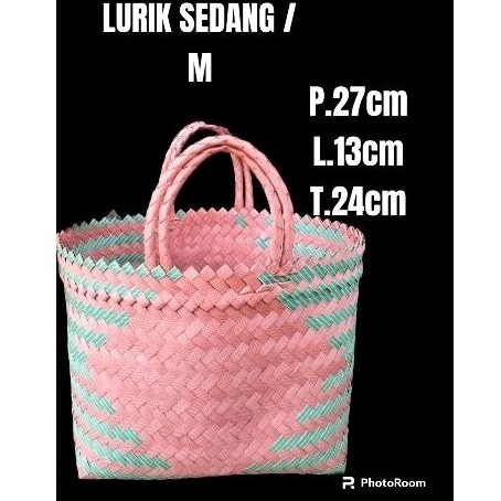 Jual READY STOK~Tas anyanam plastik LURIK SEDANG/TANGGUNG(M),tas pasar ...