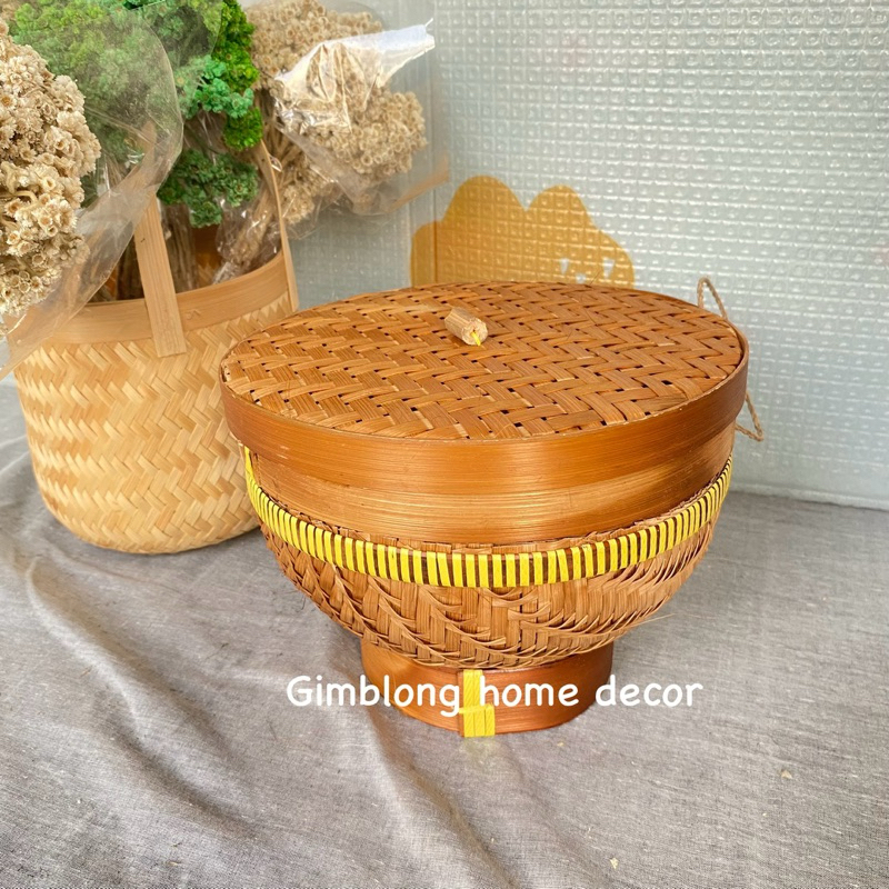 Jual CETHING DENGAN TUTUP | WAKUL | BAKUL | TEMPAT NASI BAMBU | Shopee ...