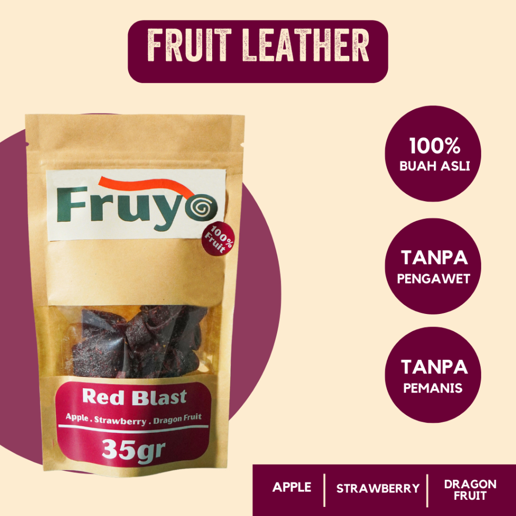 Jual Red Blast Dried Fruit Buah Kering Fruit Leather Fruyo Bites ...