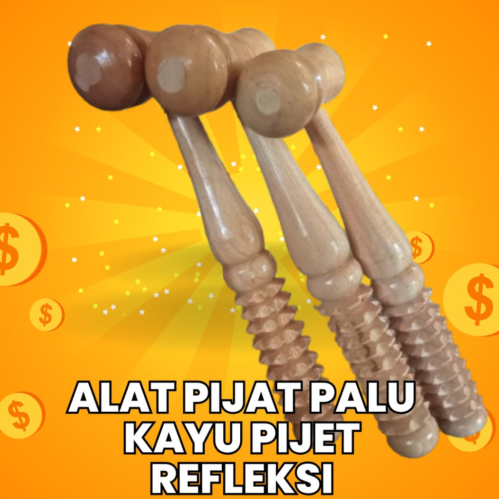 Jual Alat Pijat Palu Kayu Pijet Refleksi Tangan Pijit Reflexi Pundak Punggung Kaki Betis ...