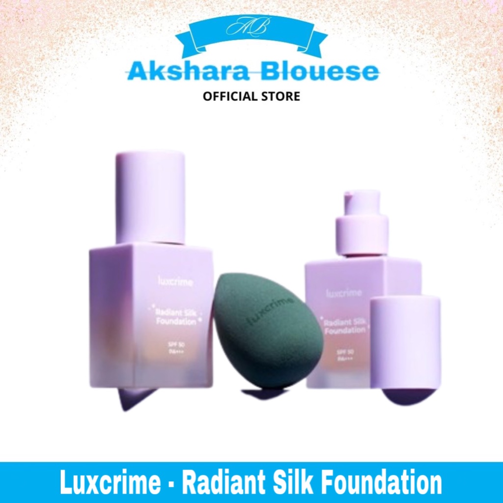 Jual Luxcrime Radiant Silk Foundation SPF 50 PA+++ - 50 | Shopee Indonesia