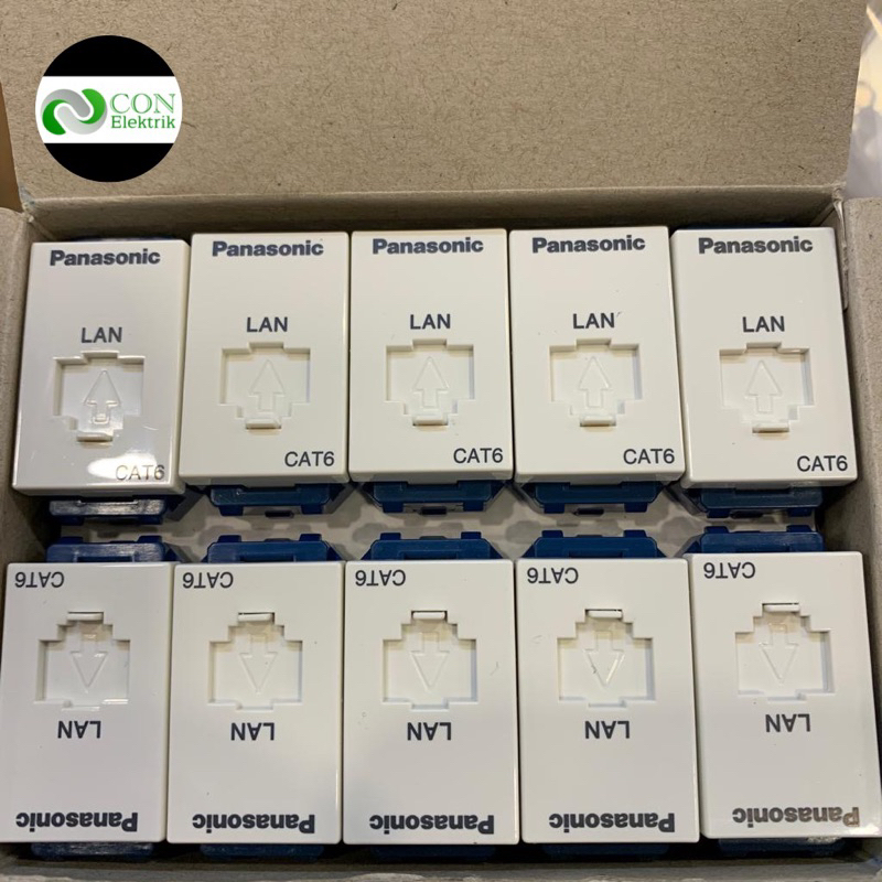 Jual Outlet Data Panasonic Cat6 Modular Jack Data Cat 6 | Shopee Indonesia
