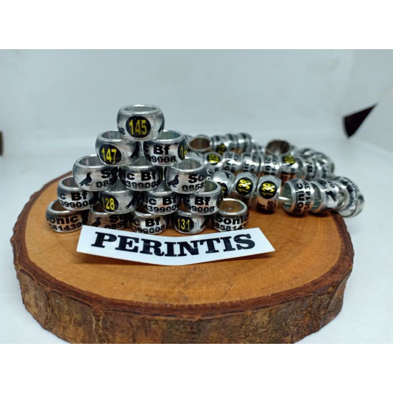 Jual RING MERPATI MODEL DONAT TRANSPARAN WARNA SILVER BISA REQUEST NAMA ...