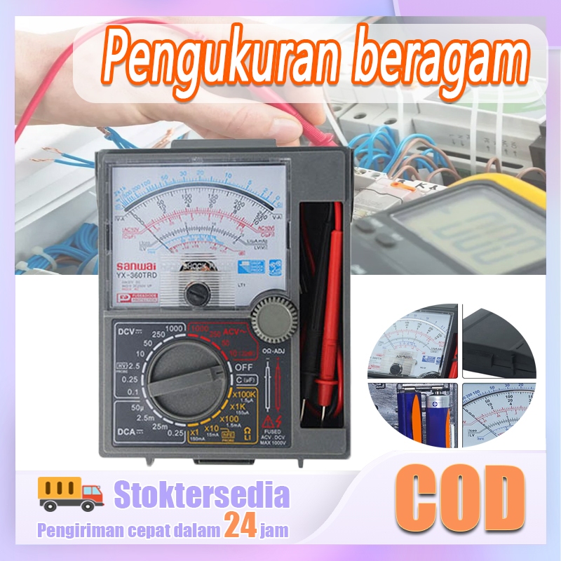 Jual Multimeter SANWAI YX 360 TRD Multitester Avometer Analog Model ...