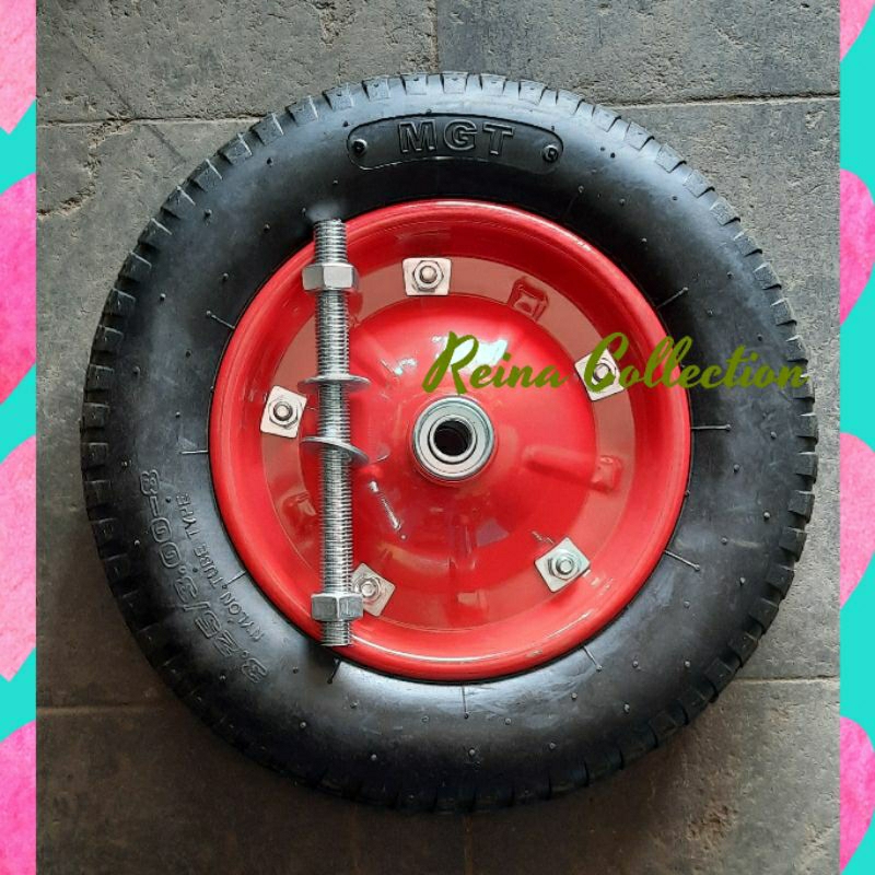 Jual Roda Gerobak Sorong/Arco Lengkap As Pendek | Shopee Indonesia