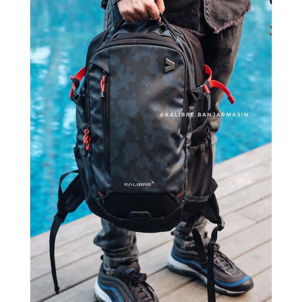 Jual KALIBRE BACKPACK INTEGRATE BLACK NAVY 911522051 | Shopee Indonesia