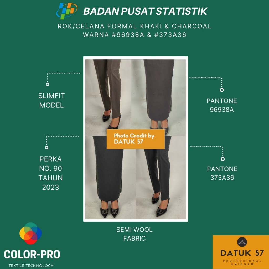 Jual International Quality : Rok/Celana Executive Seragam BPS Badan Pusat Statistik Khusus ...