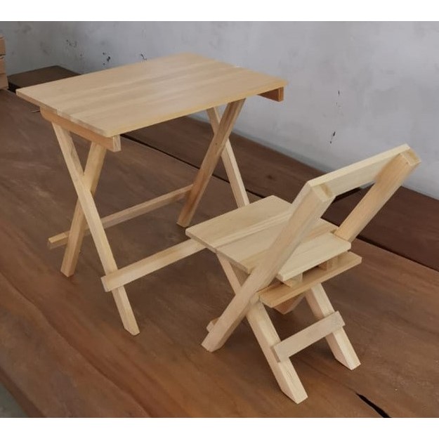 Jual Meja Kursi Lipat anak - set meja kursi ( Custom ukuran meja 60x50 ...