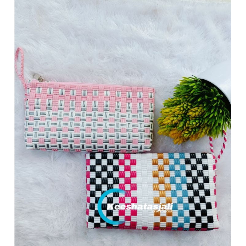 Jual Dompet Wanita Anyaman Jali Jali size 25 cm | Shopee Indonesia