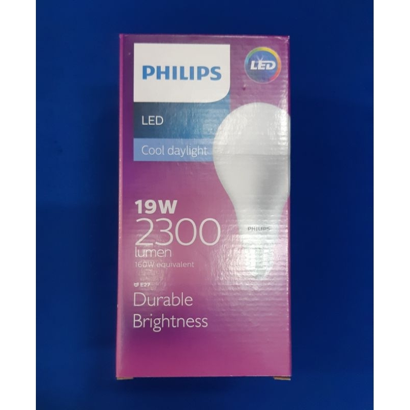 Jual PHILIPS LED BULB 19W E27 6500K COLDAYLIGHT PUTIH | Shopee Indonesia