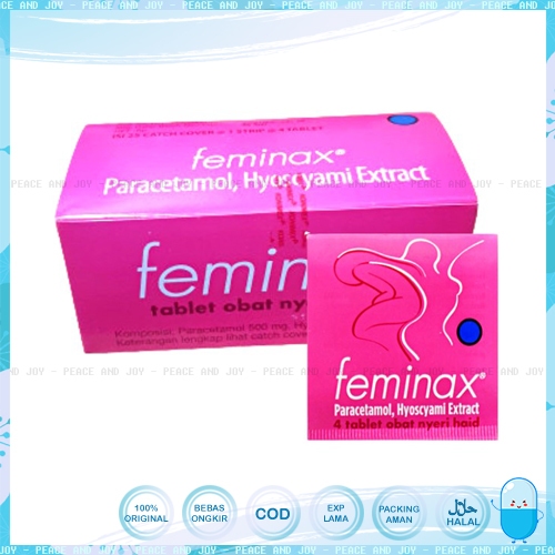 Jual FEMINAX TABLET OBAT NYERI HAID DUS ISI 25 STRIP X 4 TABLET ...