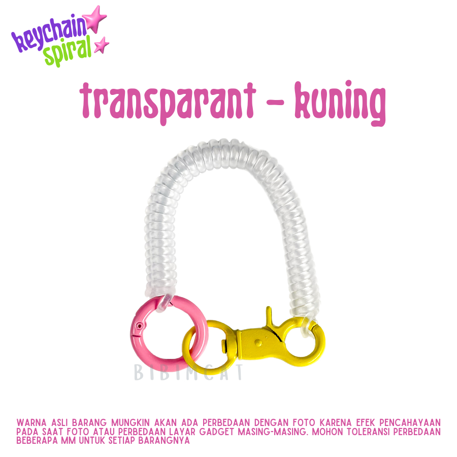 Jual Keychain Spiral Warna DIY / Gantungan Kunci Motor Tali Elastis ...