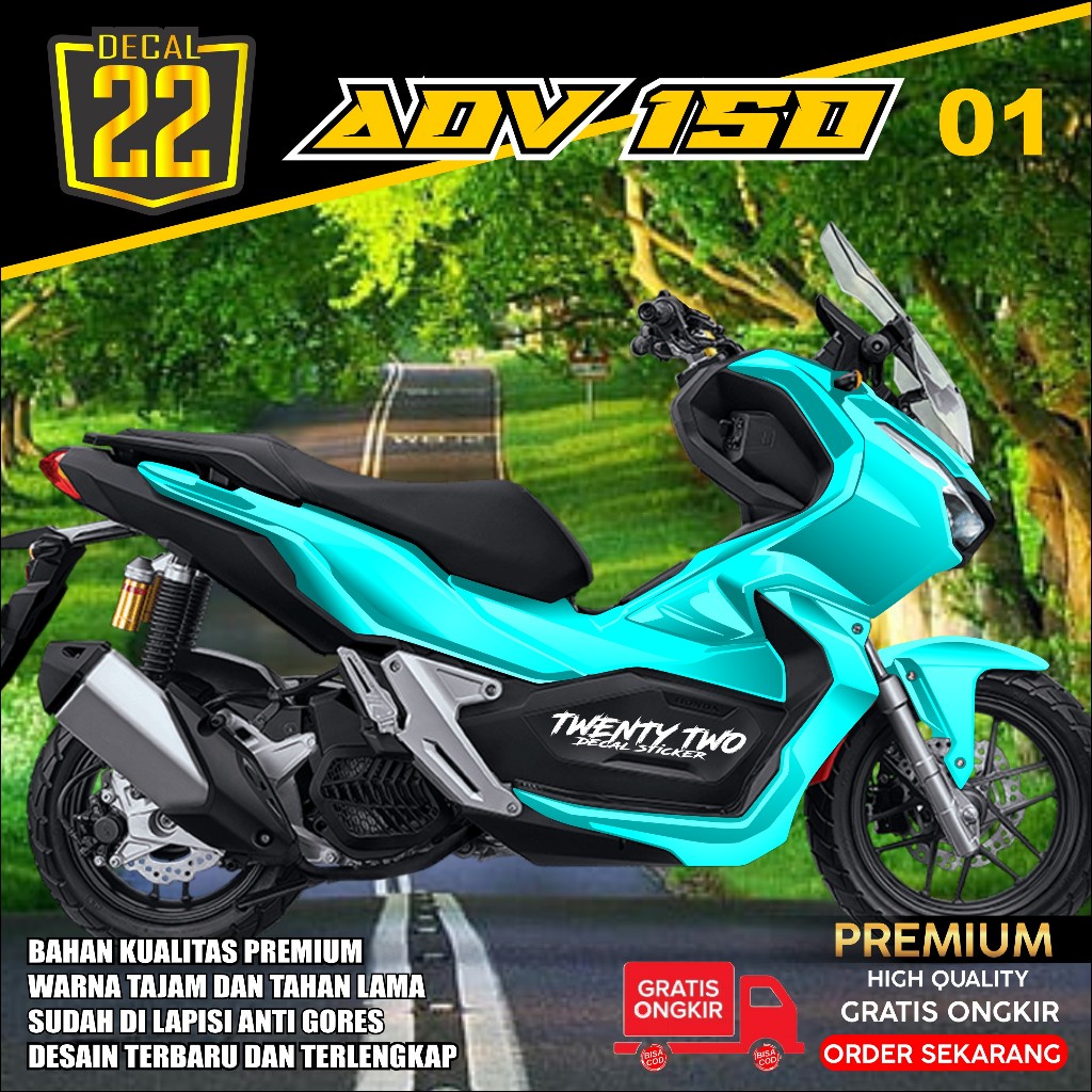Jual Decal ADV 150 Full Body Stiker ADV 150 Decal Sticker Motor Honda ...