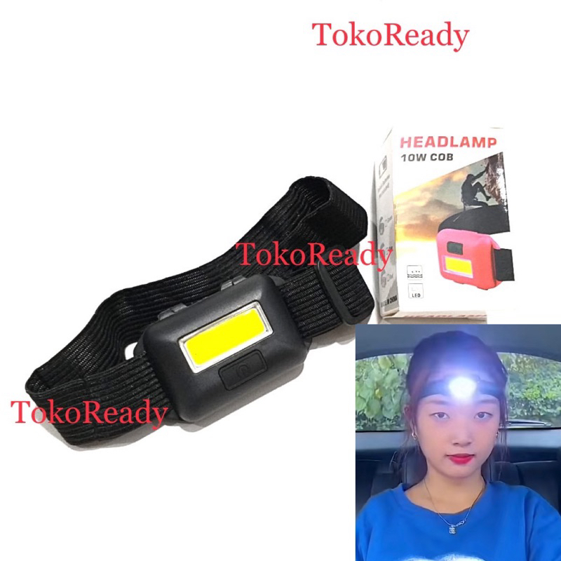 Jual Lampu Senter LED Kepala sepeda Headlamp head lamp hiking baca Mini ...