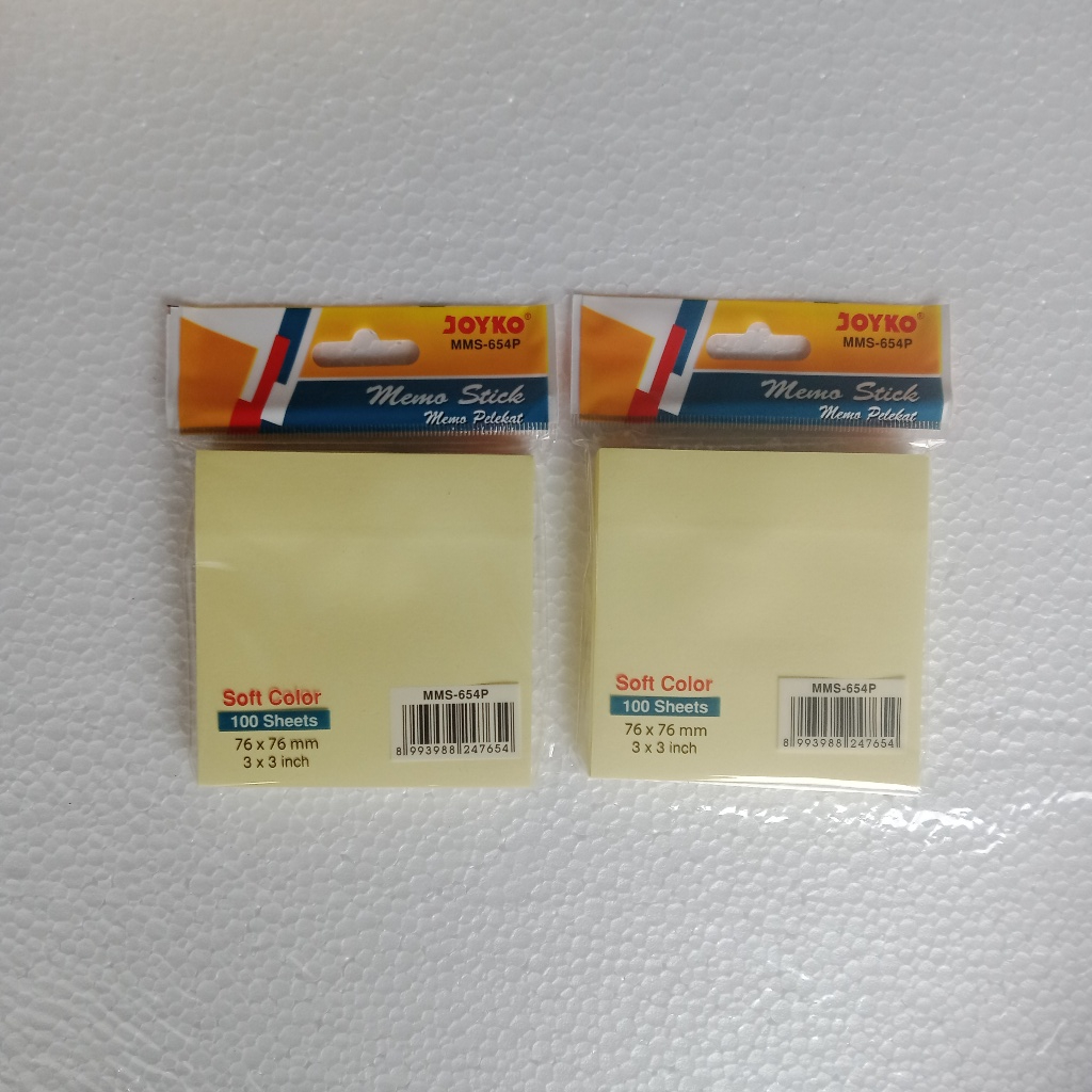 Jual 1 buah Sticky Note Joyko MMS 654P Kertas Memo stick Catatan Memo ...