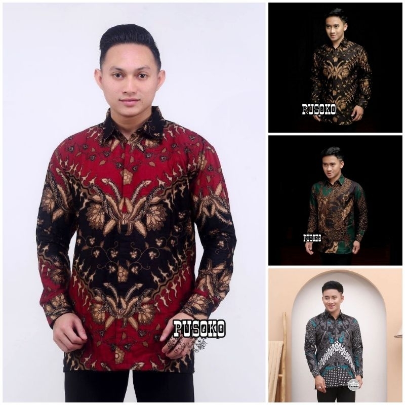 Jual Batik Pria Lengan Panjang motif Sentani | Shopee Indonesia