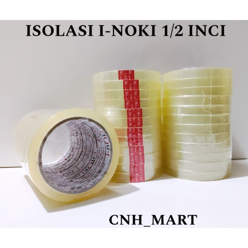 Jual Isolasi Bening 1/2 inch / Selotip / Solasi 12MM / Harga 1Pak (12 ...