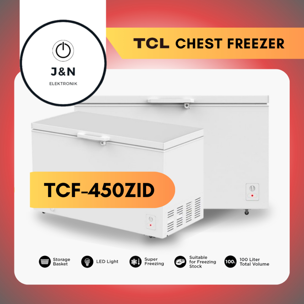 Jual TCL CHEST FREEZER 450 LITER - TCF-450ZID | Shopee Indonesia