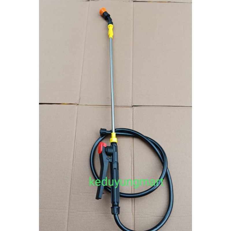 Jual sepaket selang gagang stik nozzle spuyer tank semprot | Shopee ...