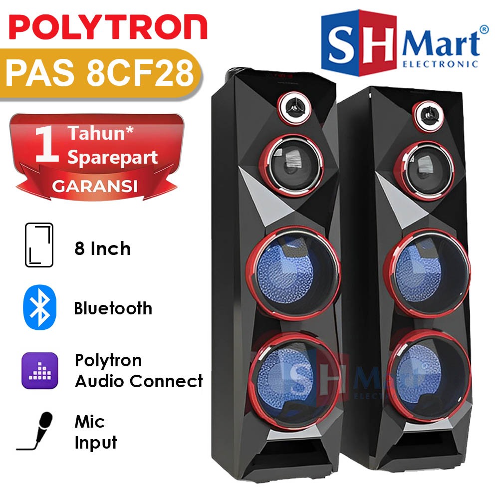 Jual SPEAKER AKTIF BLUETOOTH POLYTRON PAS-8CF28 / PAS8CF28 GARANSI ...