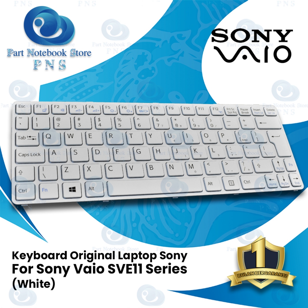 Jual Keyboard Original Laptop Sony Vaio SVE11 SVE-11 white | Shopee ...